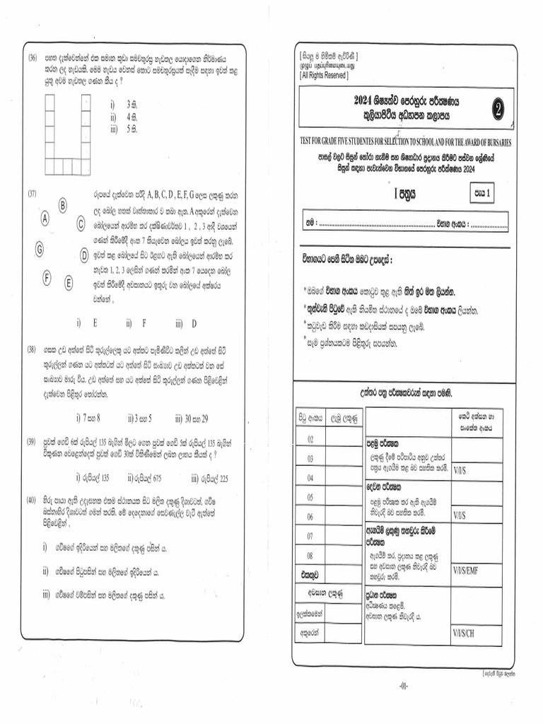 Grade 4 Paper 2025.06.12 (1) - Rotated | PDF