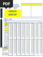 PRC Sample Answer Sheet For LET (Version 2.0) | PDF
