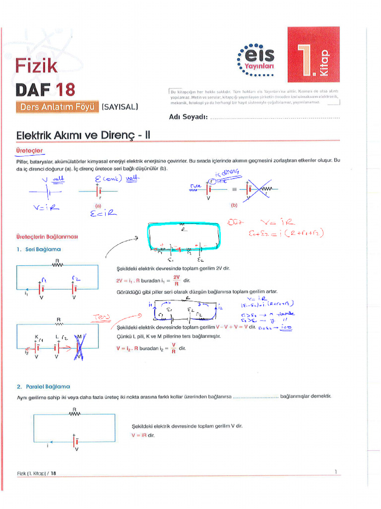 Elektrik Akımı-2 | PDF