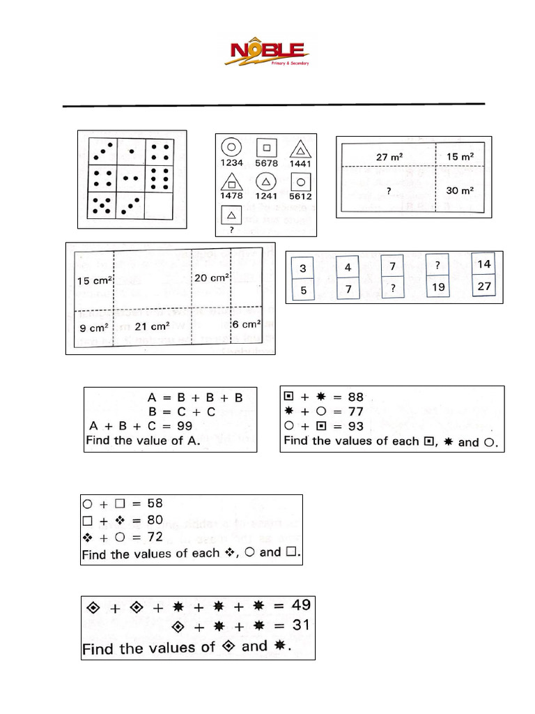 Elementary Math Olympiad Problems | PDF