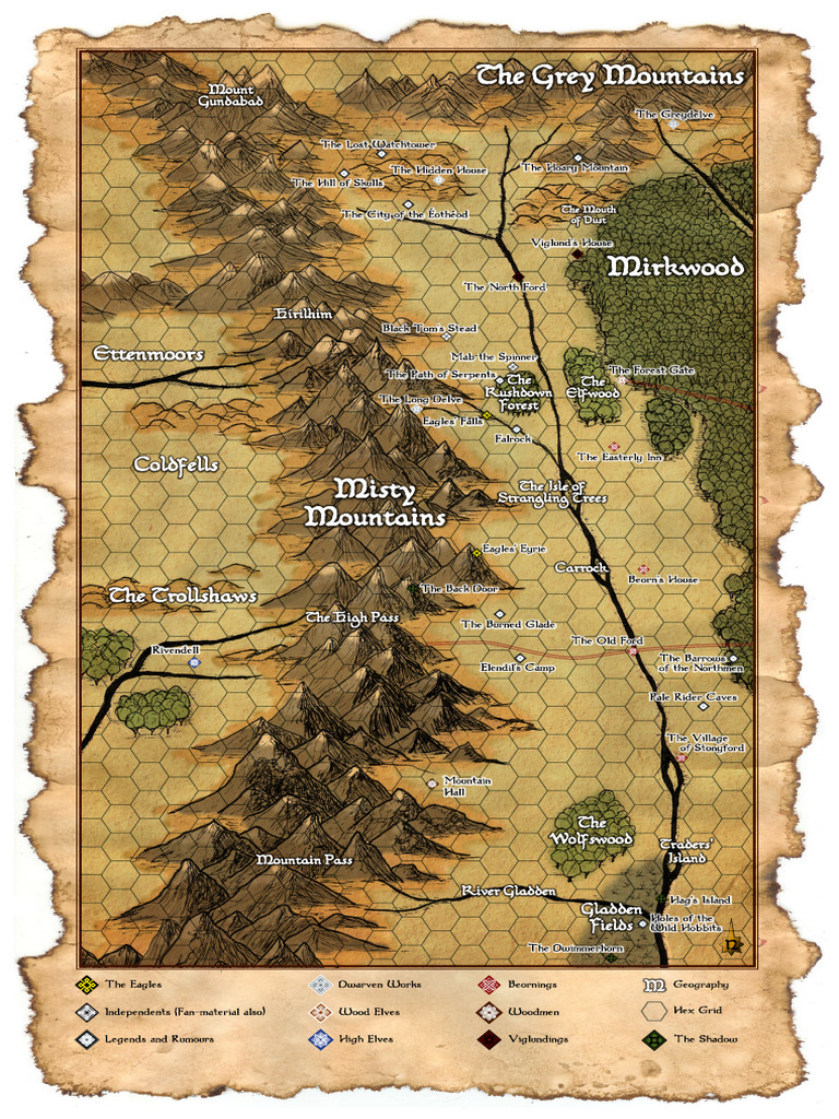The One Ring - Anduin Vales Interactive Map | PDF