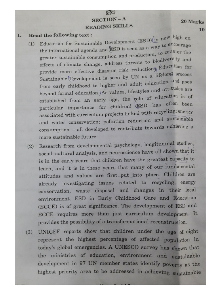 Question Paper Remedial Class | PDF