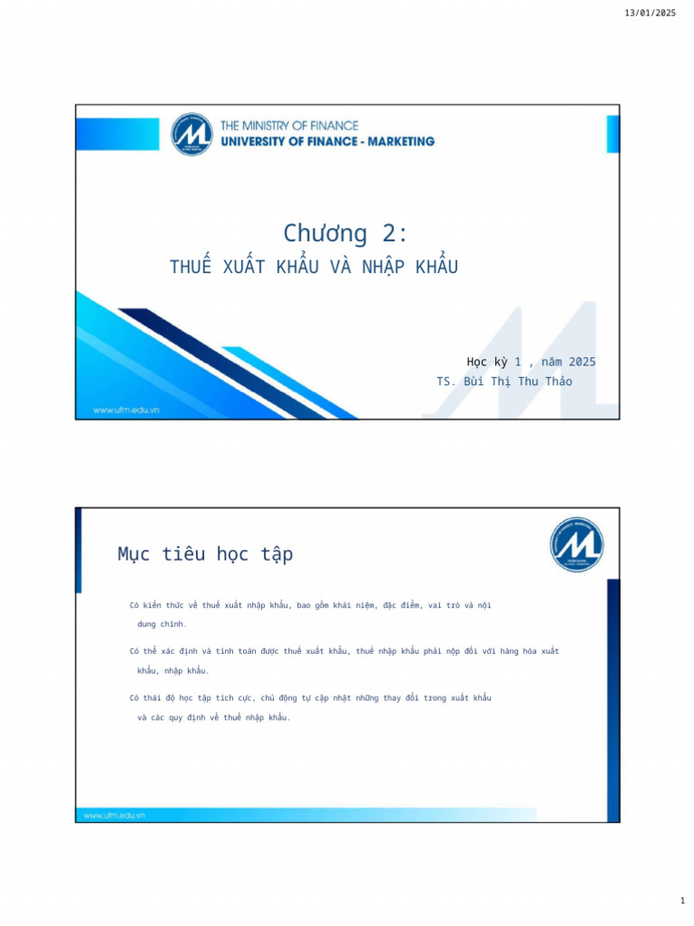 Chapter 2 - Export and Import Tax 2025 | PDF