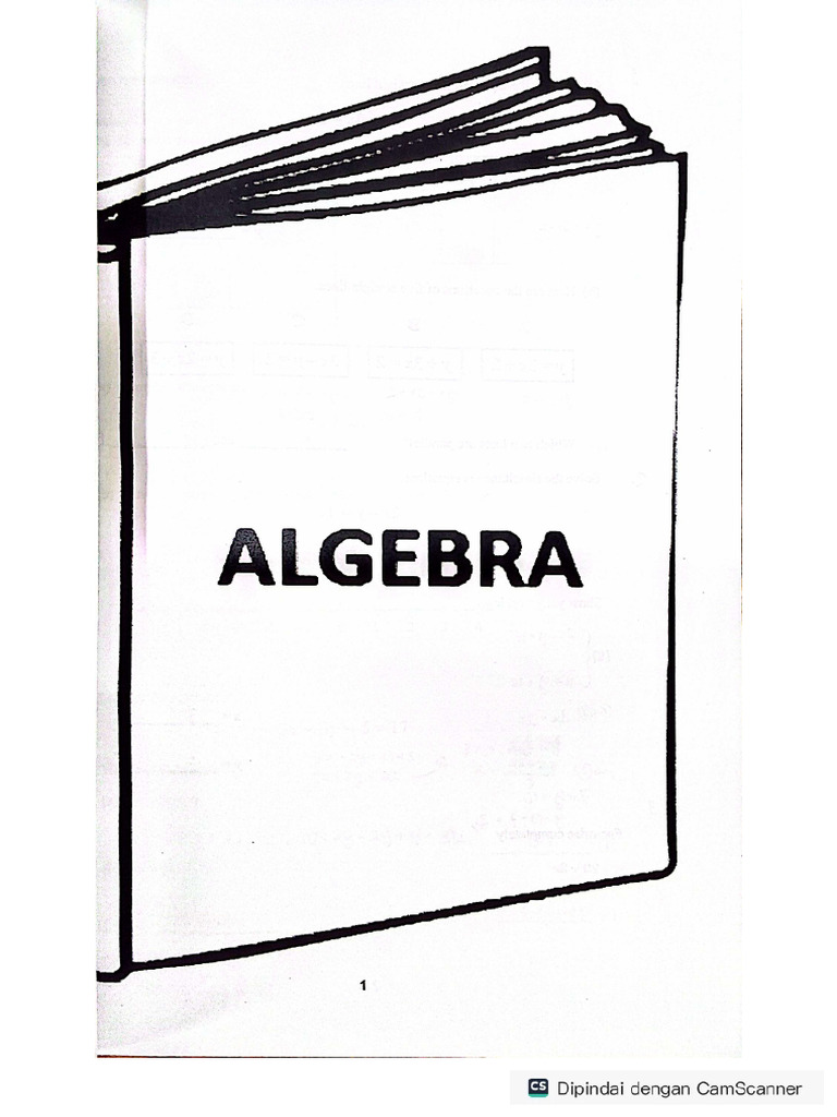 Math-Algebra Part 1 | PDF