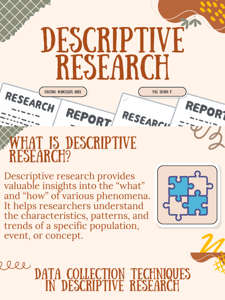 Descriptive Research | PDF