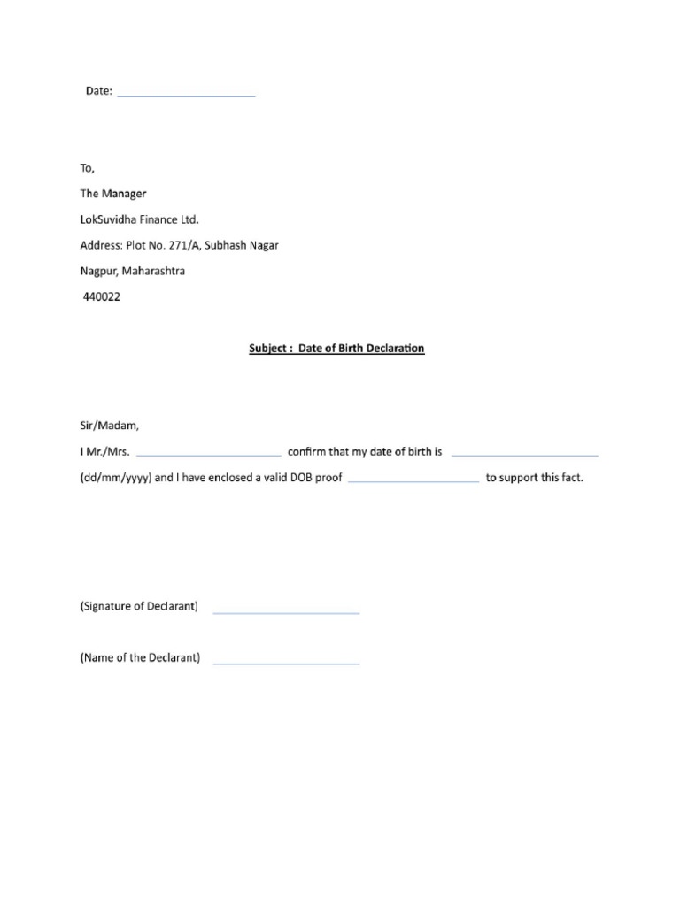 Date of Birth | PDF