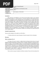 Ohio Music Standards 2024 Overview | PDF | Rhythm | Music Education
