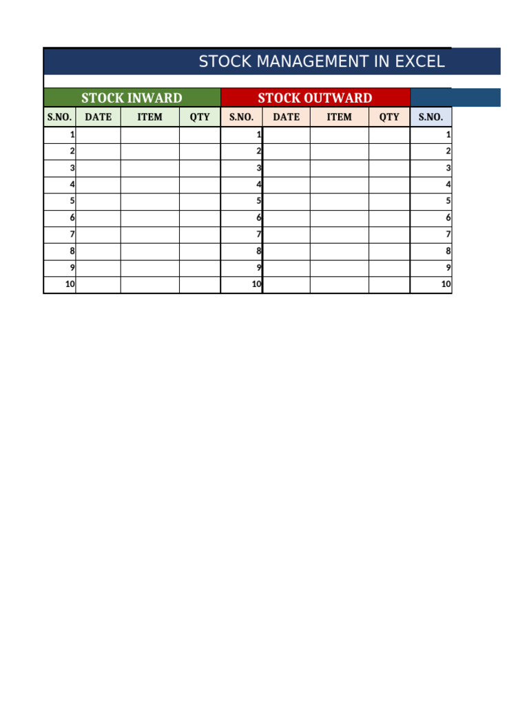Stock Managemnt Practical File | PDF