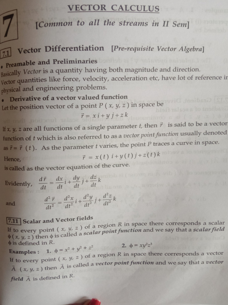 Vector Calculus | PDF