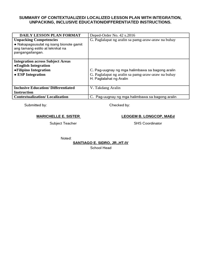 Contextualization and Localization | PDF