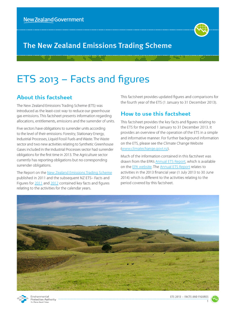2013 ETS Facts and Figures | PDF | Climate Change Mitigation ...