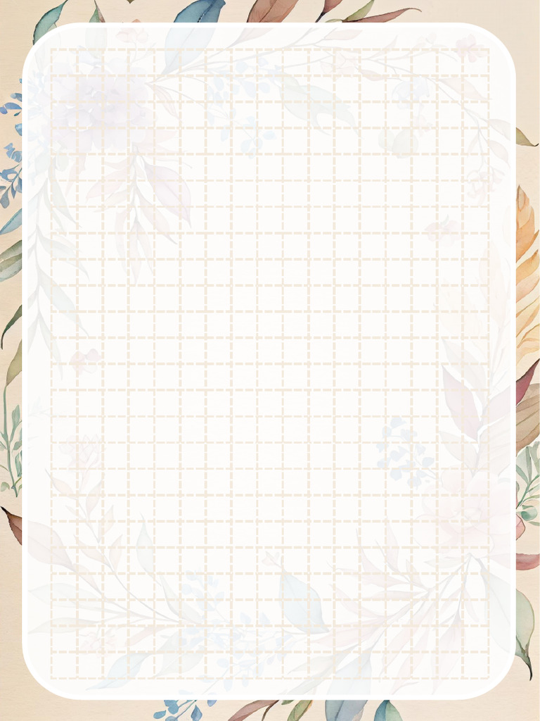 A4 - Floral Memo - Floral Pastel | PDF