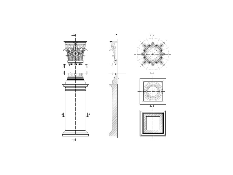 Corinthian Column With Pedestal | PDF