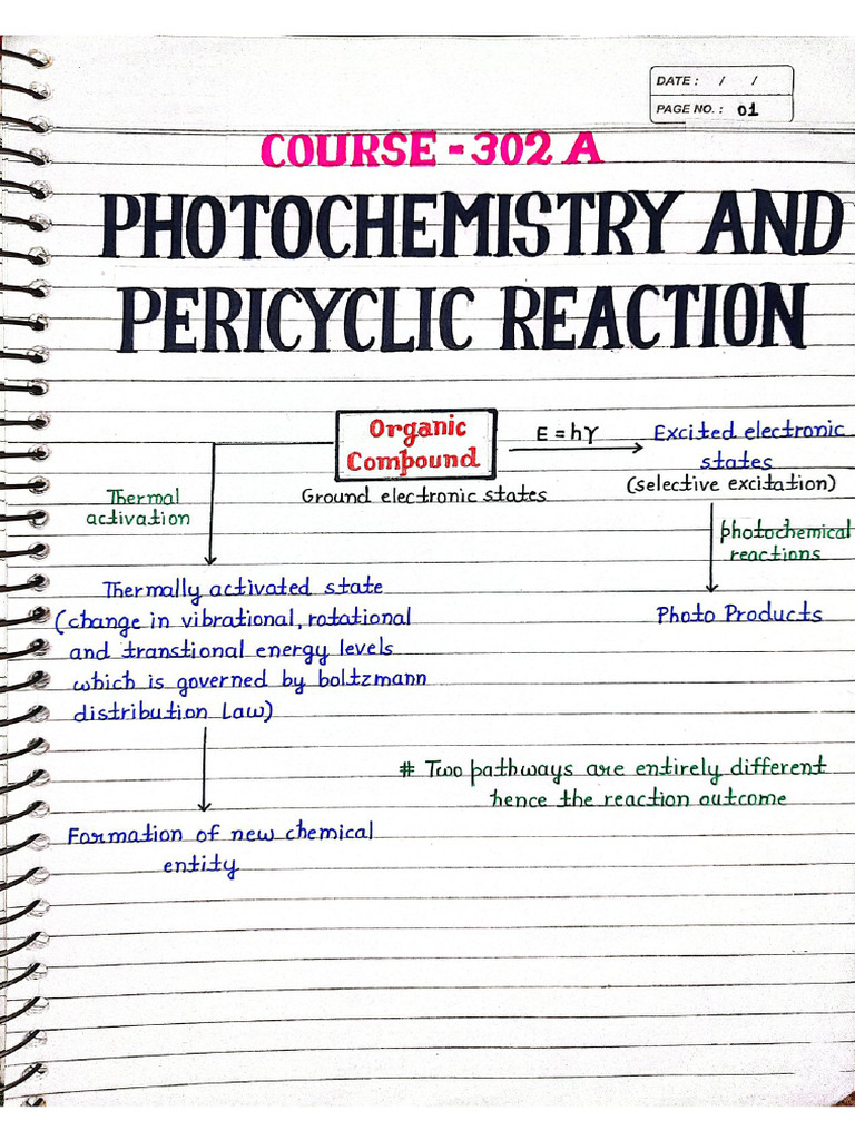 Photochemistry Notes (BK Singh Sir Notes) | PDF