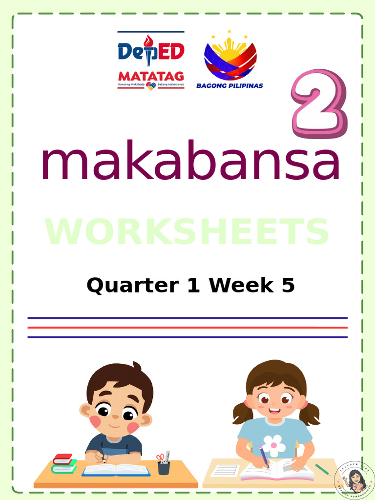Makabansa 2 Worksheet q1 w5 | PDF