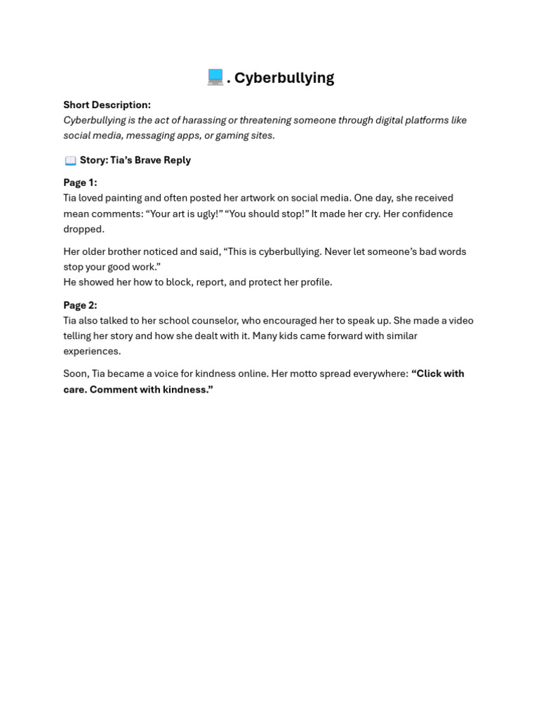 Cyberbullying | PDF