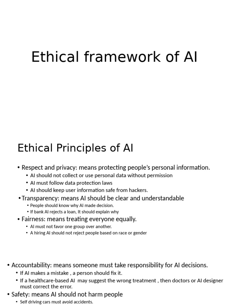 Ethical Framework of AI | PDF | Machine Learning | Artificial Intelligence