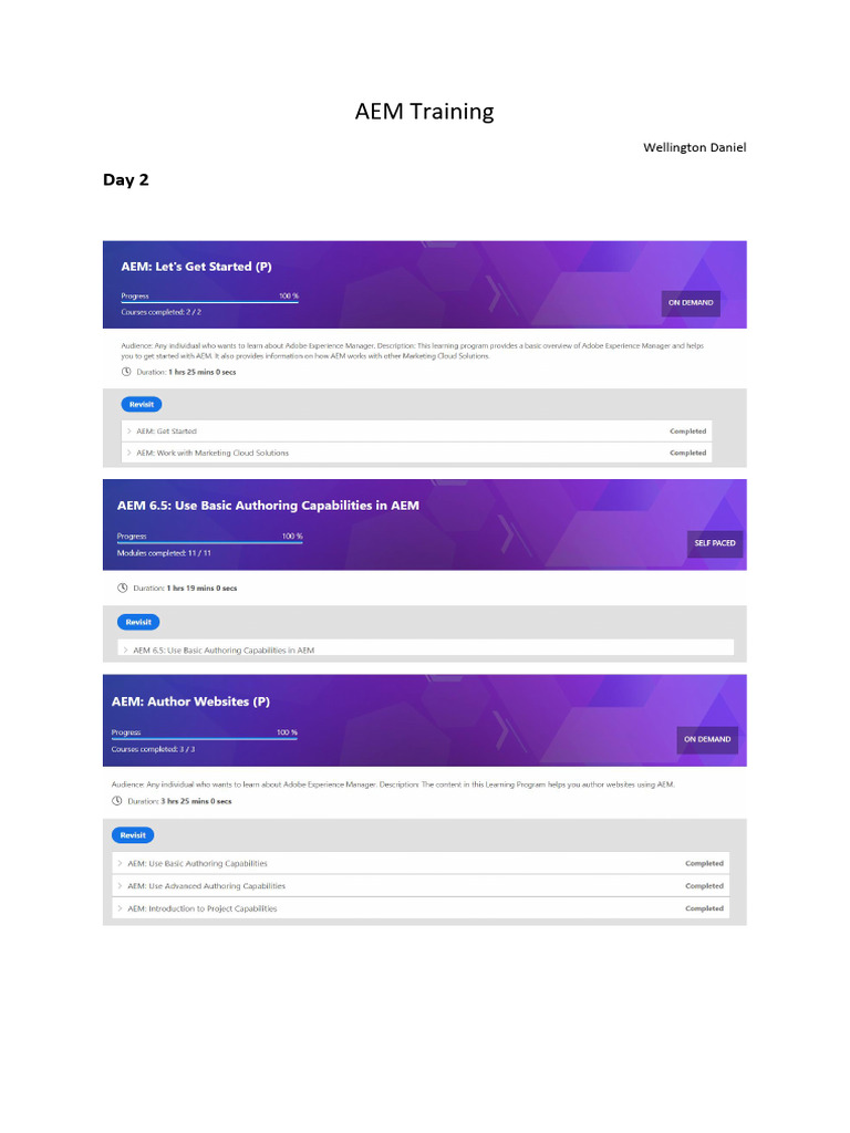 Aem Screenshots | PDF