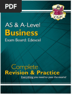 A Level Business Formula Sheet | PDF | Output (Economics) | Revenue
