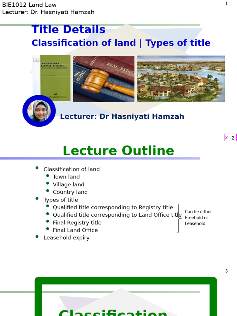 6 Title Details Part 1 | PDF | Leasehold Estate | Civil Law (Common Law)
