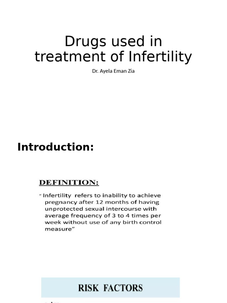 Infertility Treatment Drugs Overview | PDF | Luteinizing Hormone ...