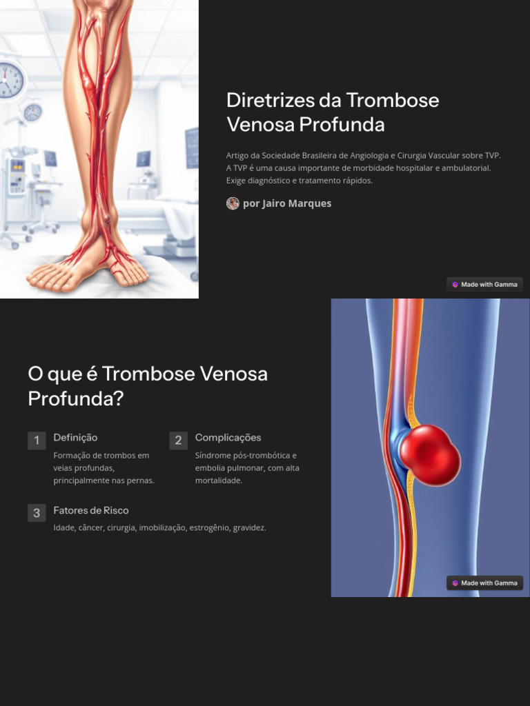 Diretrizes Da Trombose Venosa Profunda | PDF