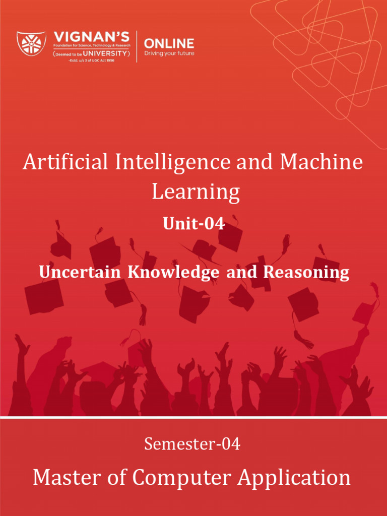 VO - MCA - SEM 4 - Artificial Intelligence and Machine Learning - U4 | PDF | Probability ...