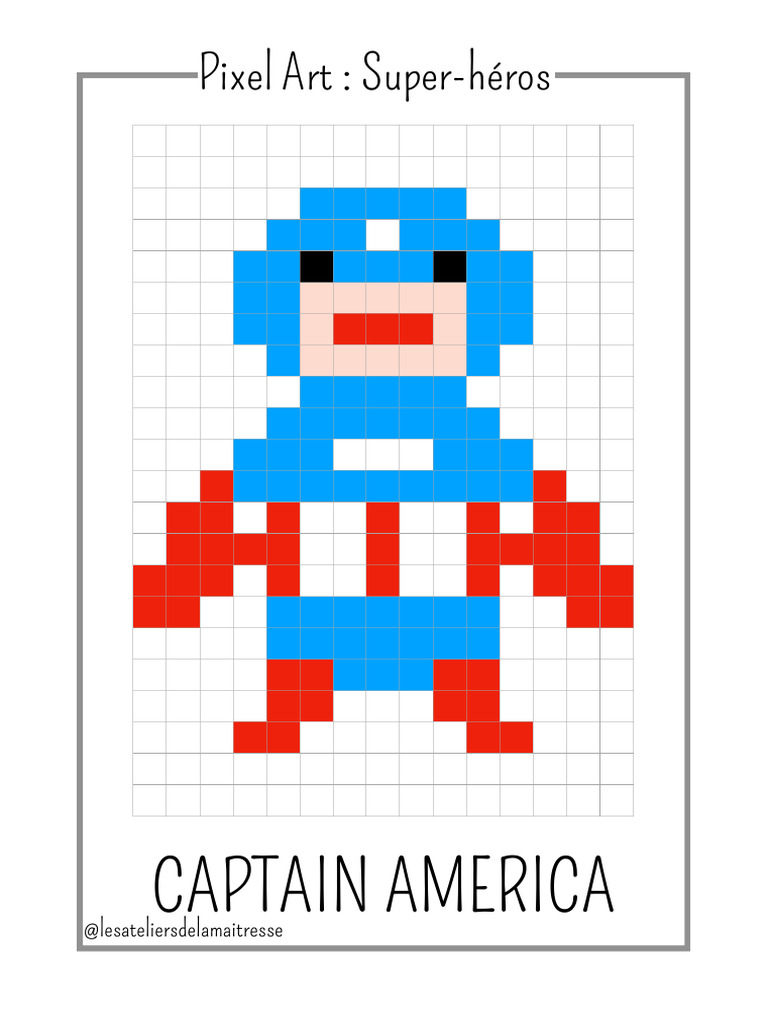 Pixel Art : Super-héros Faciles | PDF