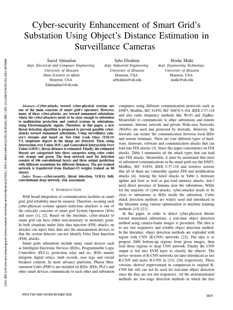 Cyber-Security Enhancement of Smart Grids Substation Using Objects ...