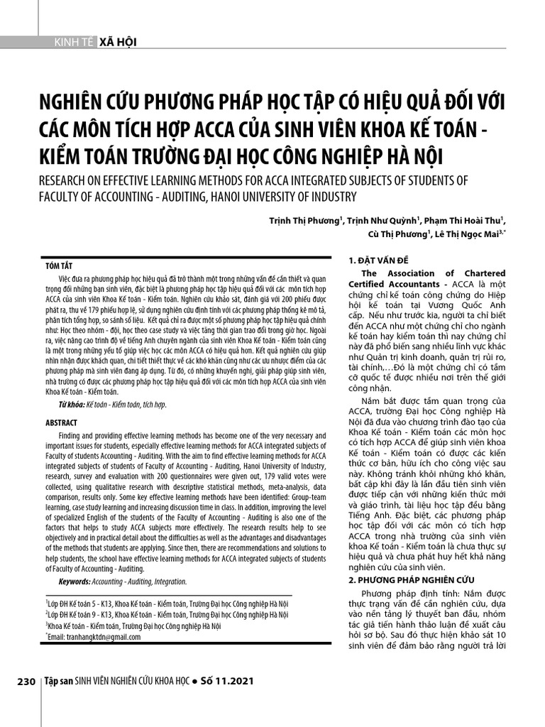 Trinh Thi Phuong | PDF