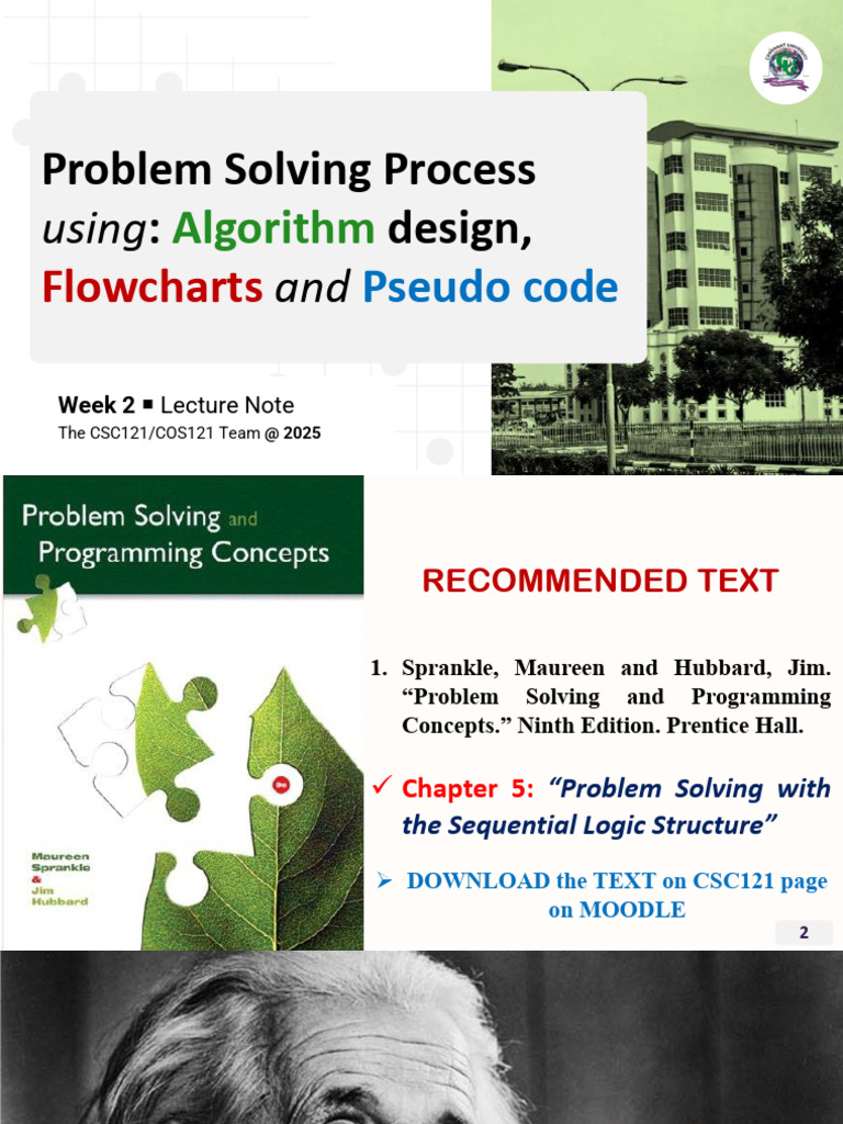 Problem Solving with Algorithms & Flowcharts | PDF | Algorithms | Pi