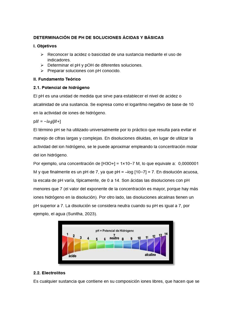 Determinación de pH con Hidróxido de Litio | PDF | Ph | Ácido