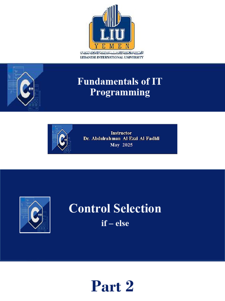 C++ Part 2 May 2025 Short - LIU v7 | PDF | Programming Paradigms | Computer Programming