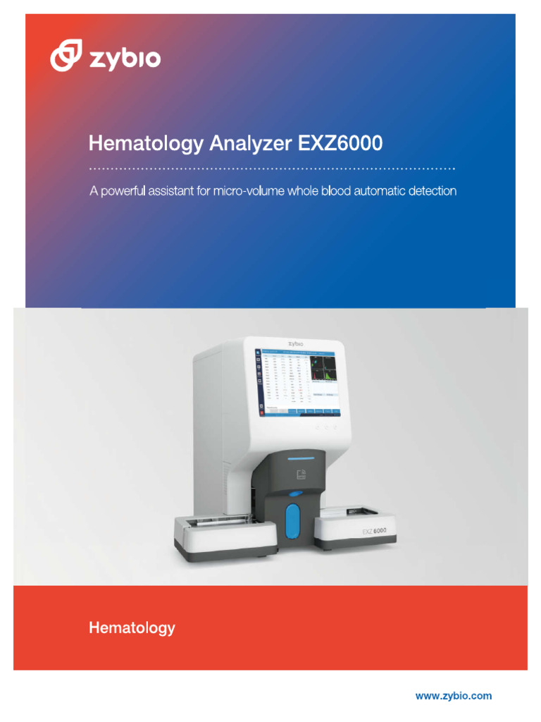 【Zybio】EXZ6000 Hematology Analyzer-flyer | PDF