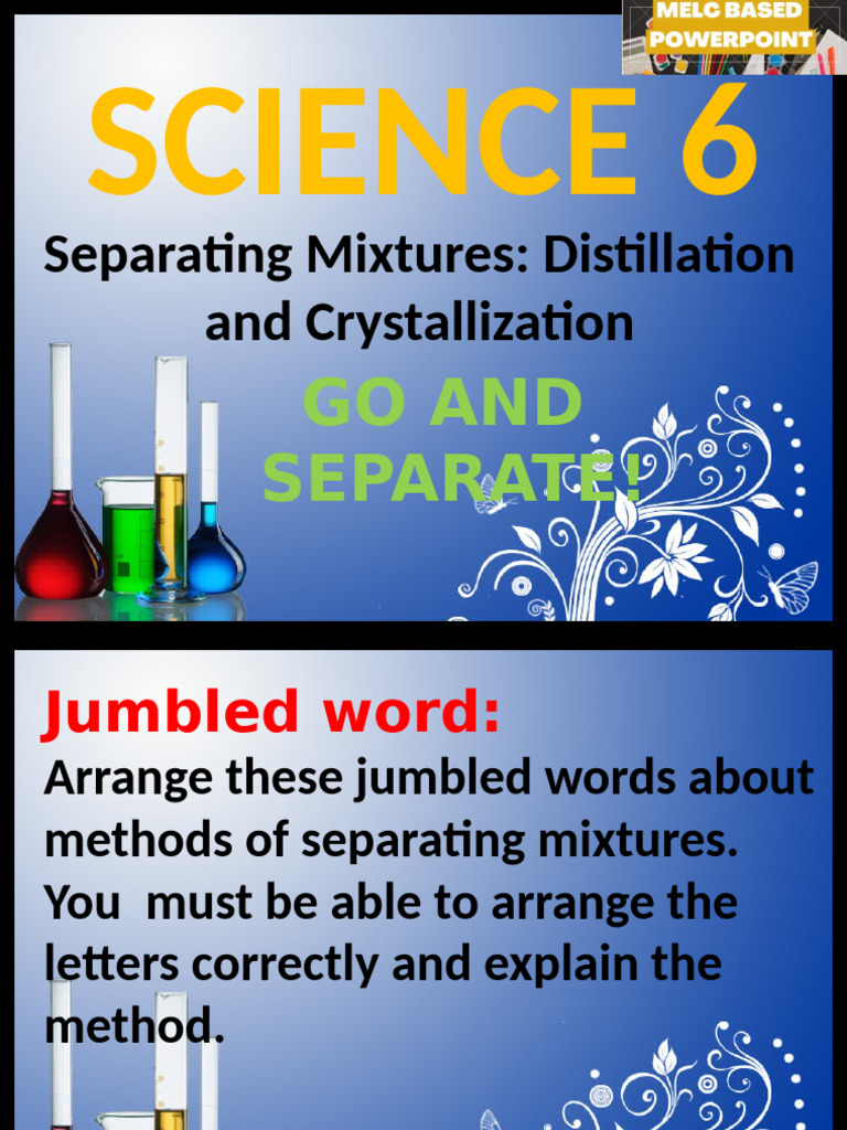 Distillation and Crystallization Methods | PDF