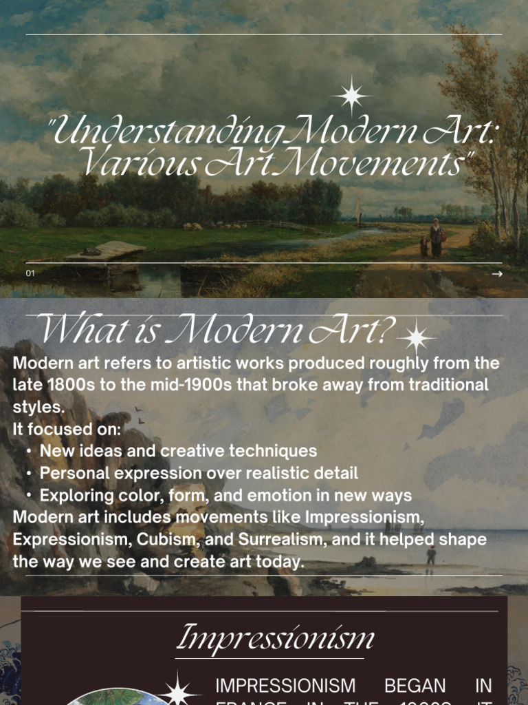 Understanding Modern Art Various Art Movements | PDF