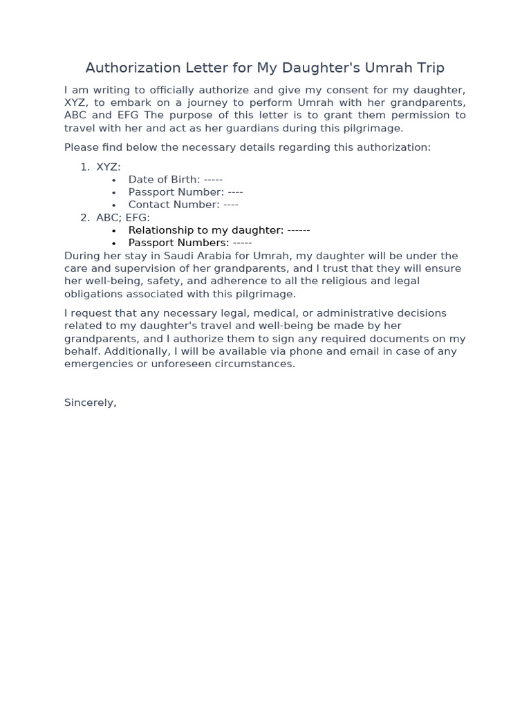 Authority Letter | PDF