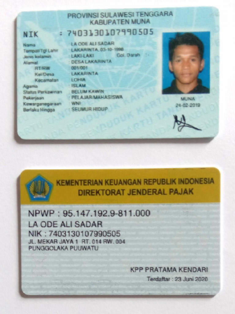 NPWP Dan KTP Sentral | PDF