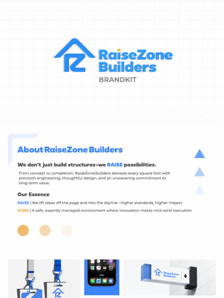 Raisezone Builders Brandkit | PDF | Visual Perception | Color