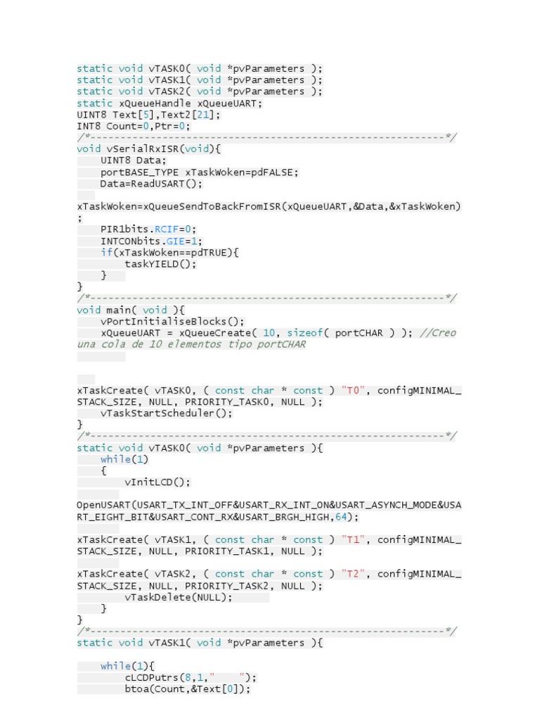 ISR Queue Handling in FreeRTOS | PDF