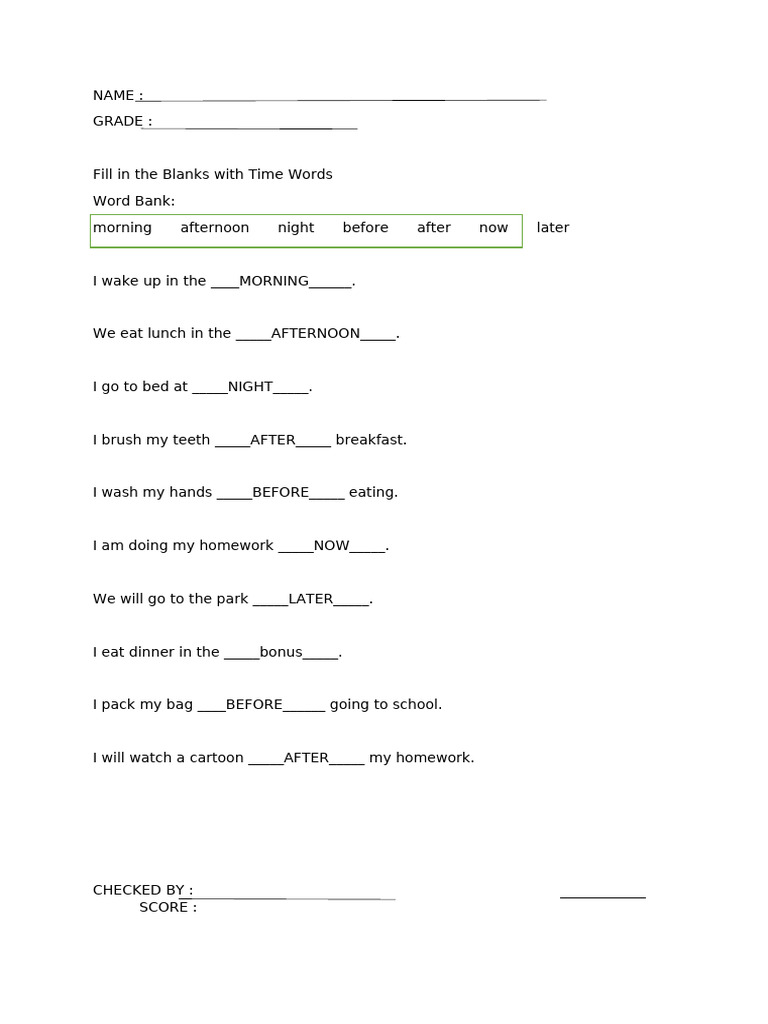 Worksheet With Answer | PDF