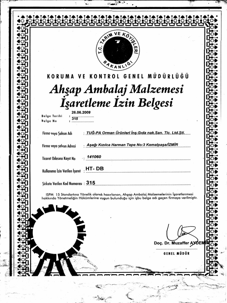 Isil İşlem Belgesi̇ Ispm15 | PDF