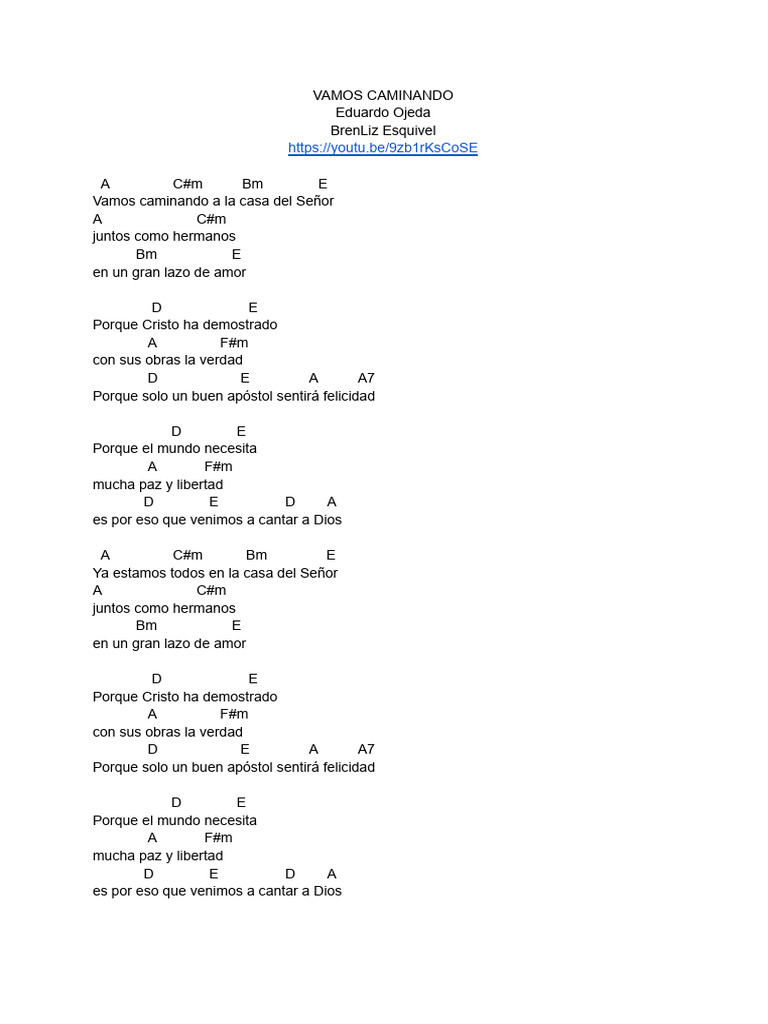 Vamos Caminando | PDF