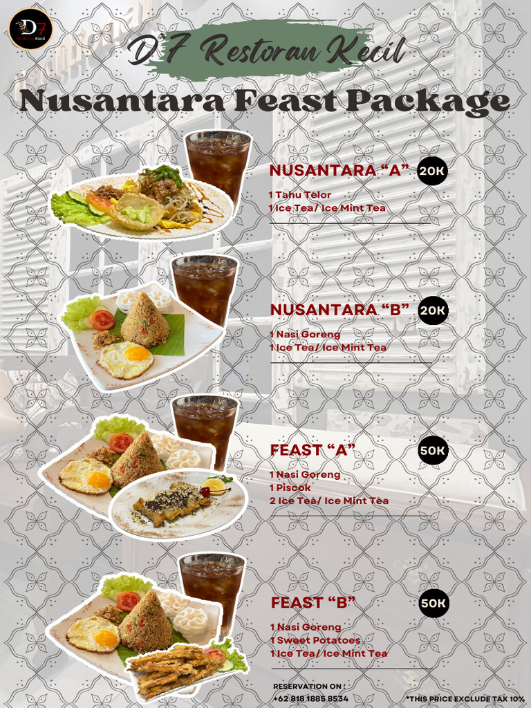 Nusantara Catering Price List | PDF