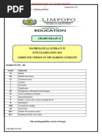 Mathematical Literacy Maths LIT NSC P2 Memo Sept 2022 Eng | PDF | Quantity