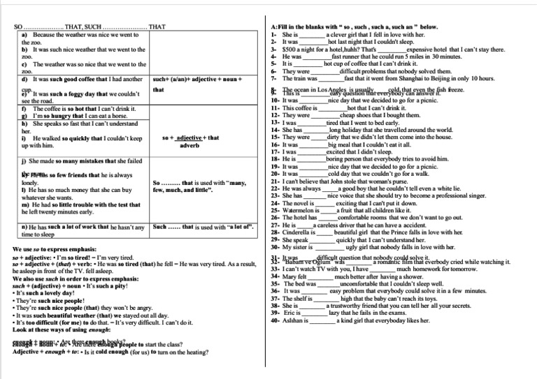 So and Such Usage Examples | PDF | Linguistic Typology | Semantics