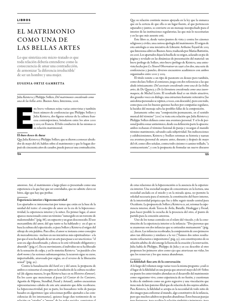 El matrimonio como arte de amar | PDF | Amor | Matrimonio