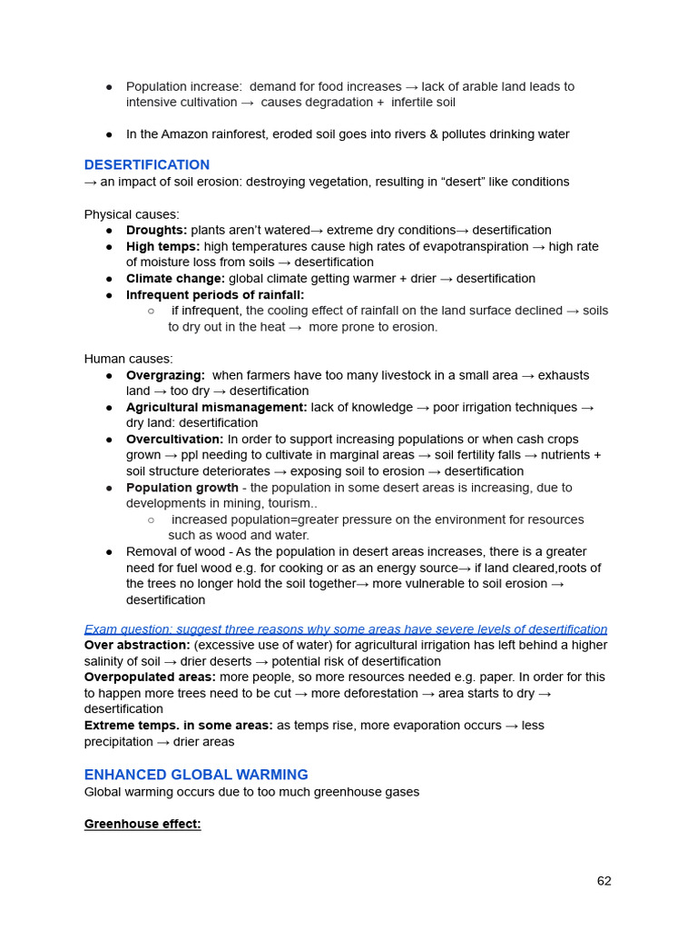 Geography IGCSE 2021 22 Full Notes - pdf-63 | PDF | Soil | Agriculture