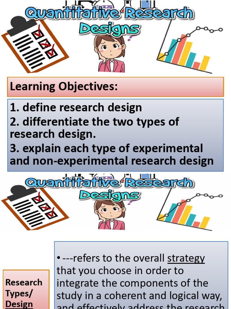 2 Kinds of Quantitative Research Designs | PDF | Experiment | Quantitative Research
