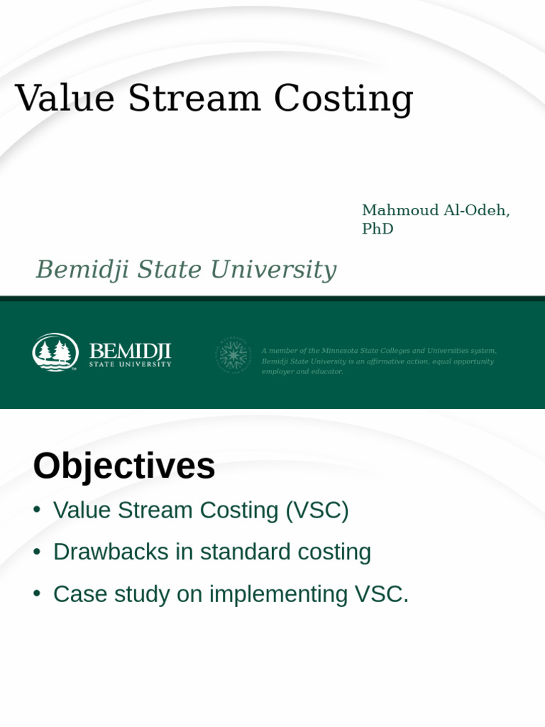 Value Stream Costing Overview | PDF | Inventory | Cost